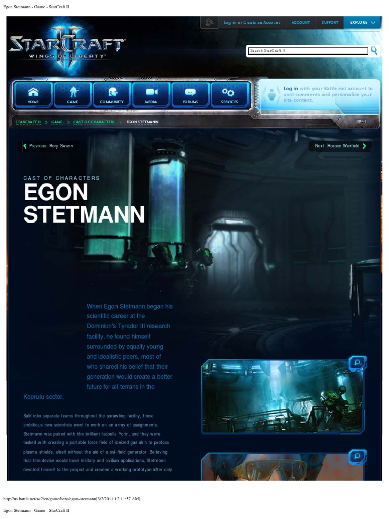 Egon Stetmann - Game - StarCraft II | PDF | Military Science Fiction ...
