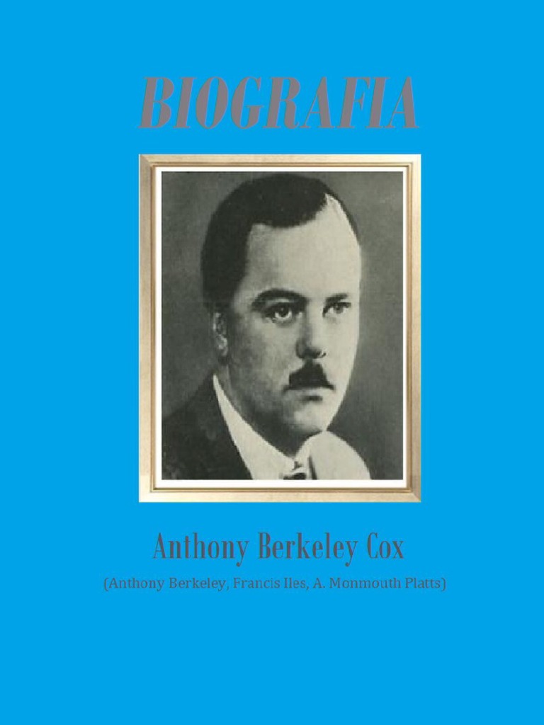 Biografia de Anthony Berkeley Cox | PDF | Sherlock Holmes | Ficção criminal