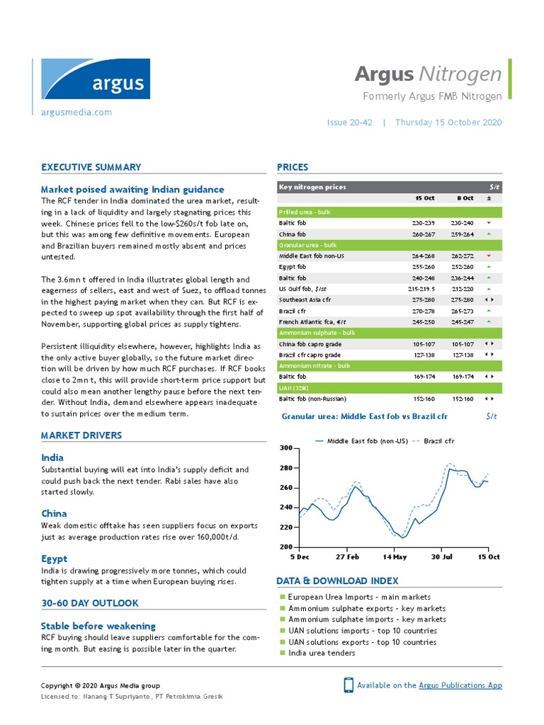 Argus - Nitrogen | PDF | Cargo | Nitrogen