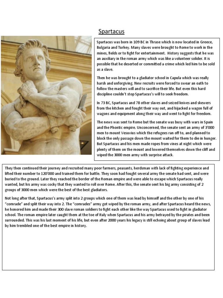 Spartacus | PDF | Spartacus | 1st Millennium Bc Conflicts