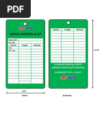 Form Check List Inspeksi Mesin Gerinda | PDF