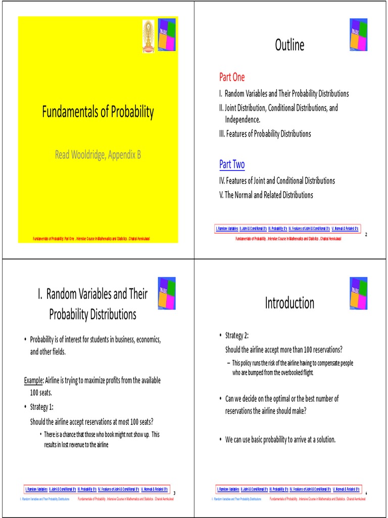 Appendix B Probability 2015 | PDF | Probability Distribution | Random ...