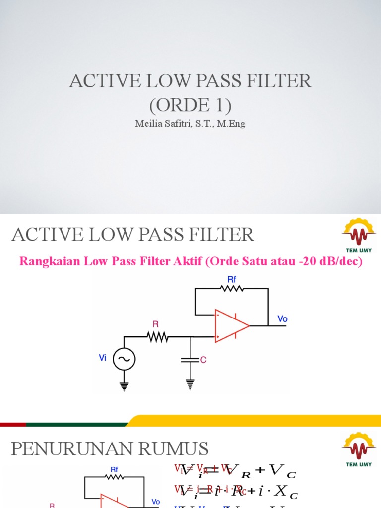 Low Pass Filter-Aktif | PDF