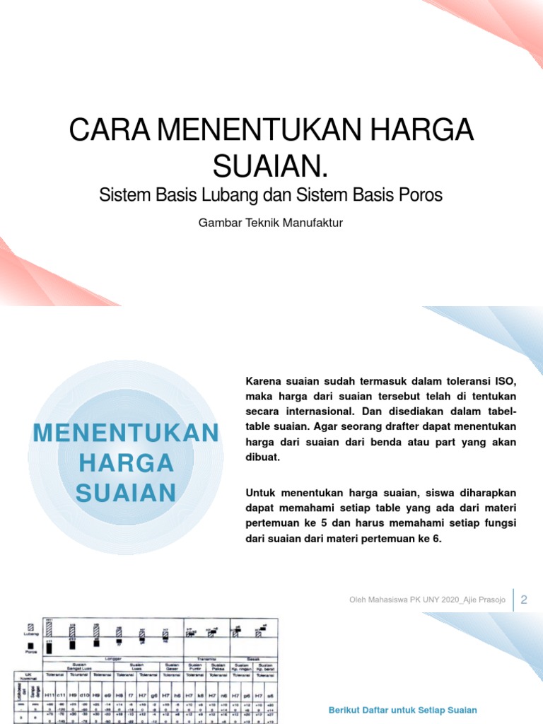 Tabel Suaian dan Toleransi ISO | PDF