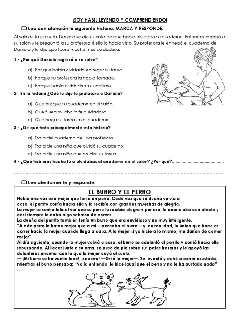 Soy Habil Leyendo y Comprendiendo 2º | PDF | Pelo