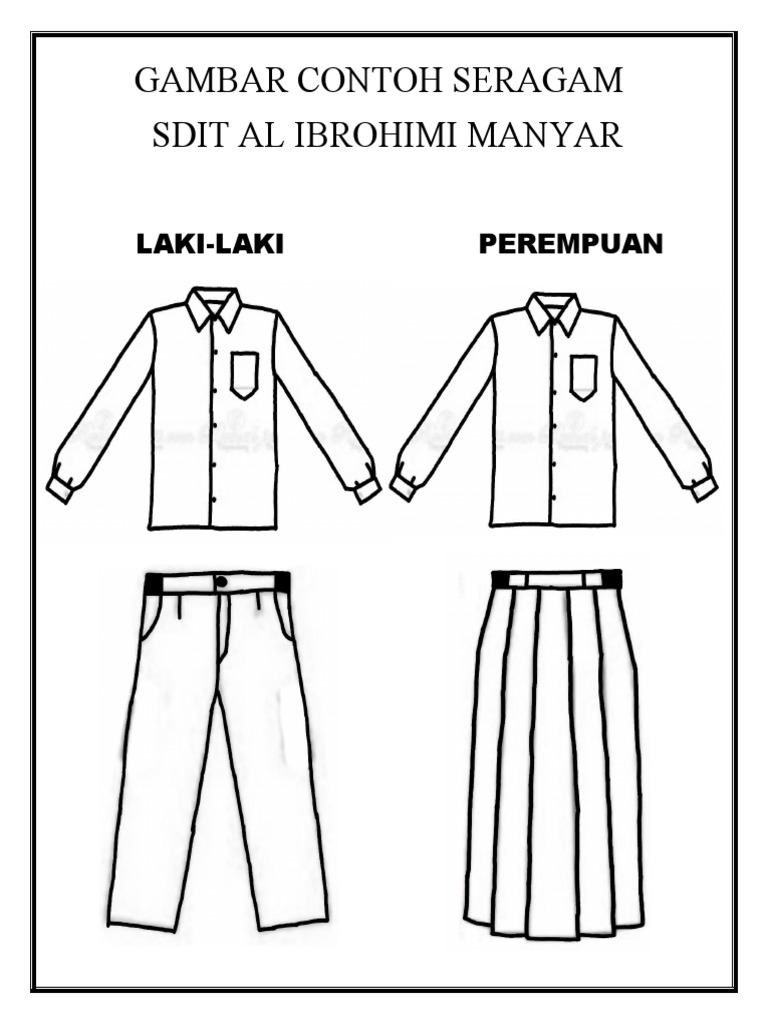 Judul Seragam Sekolah Dasar Islam Terpadu Al Ibrohimi Manyar | PDF