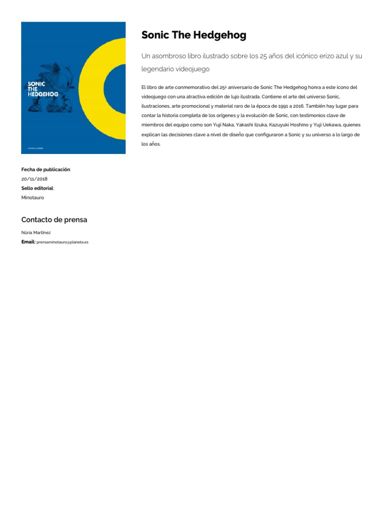 Sonic The Hedgehog | PDF