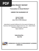 2023 Cloud Kitchen Project Report | PDF | Point Of Sale | Cloud Computing