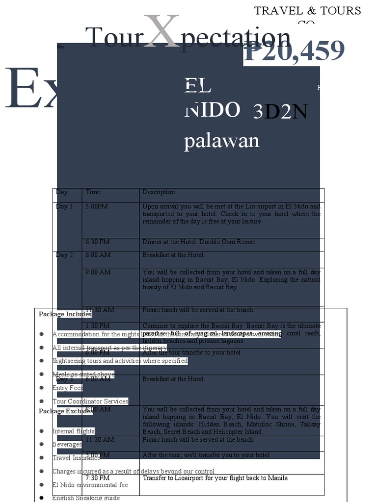 Local Tour Package | PDF | Nature