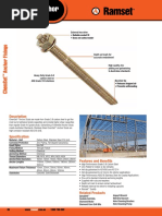 Chemset Anchor Ramset: Installation and Performance Details | PDF