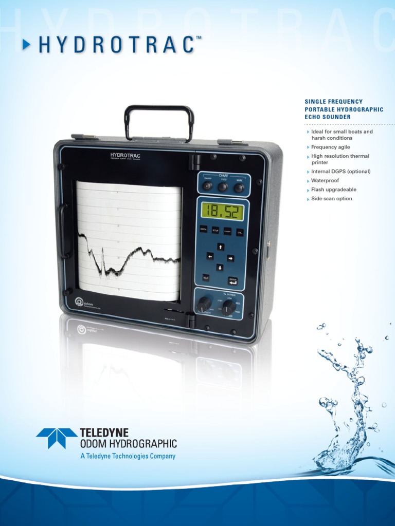 Hydrotrac: Single Frequency Portable Hydrographic Echo Sounder | PDF | Electronics | Computer ...