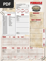 SWADE Character Sheet PDF | PDF | Gaming | Role Playing Games