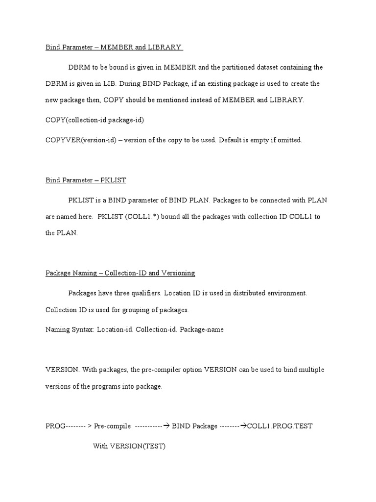 Db2 Bind Pdf Information Retrieval Information Technology