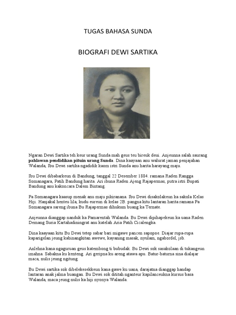 Biografi Tokoh Sunda | PDF