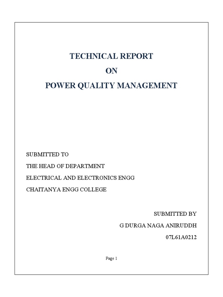 Power Quality Management | PDF | Power Inverter | Electric Power System