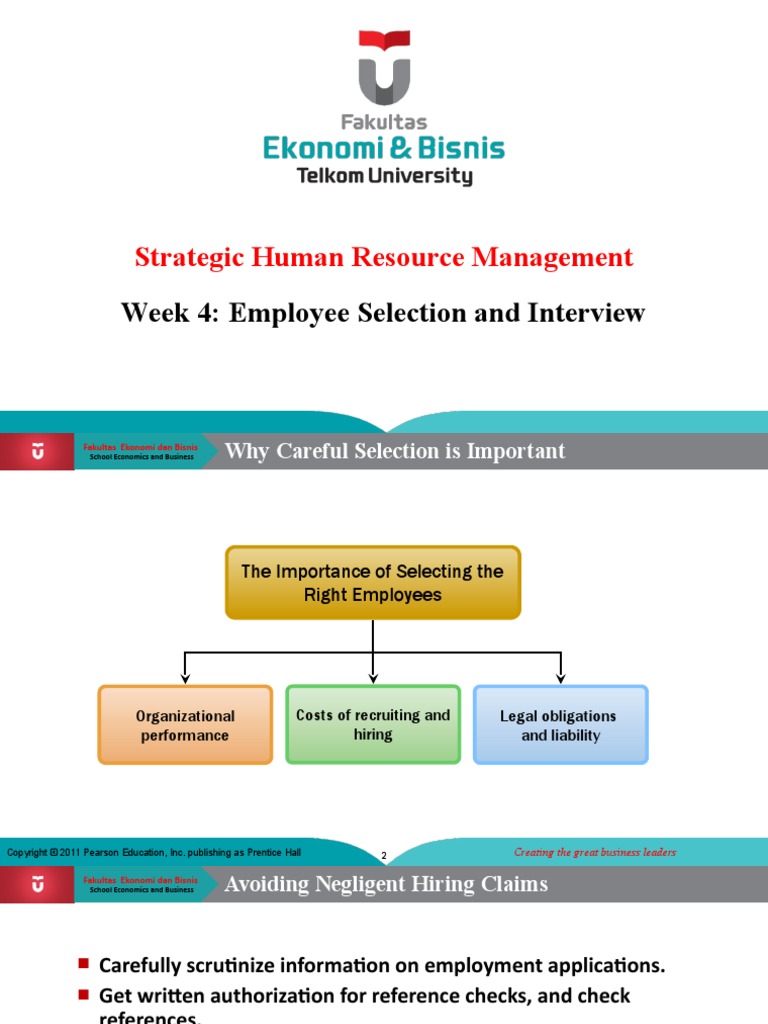 Chapter - 4 Employee Selection and Interview | Download Free PDF | Background Check | Validity ...