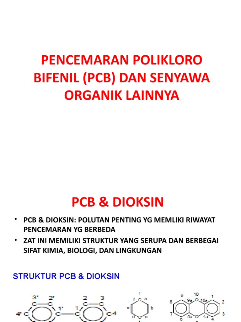 Pencemaran PCB dan Dioxin: Sumber dan Dampak | PDF | Griya & Taman ...