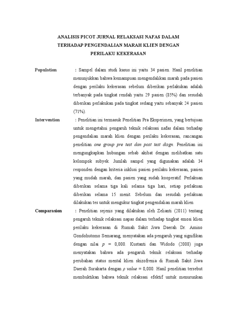 Analisa Picot RPK | PDF | Karier & Perkembangan | Pengembangan Diri