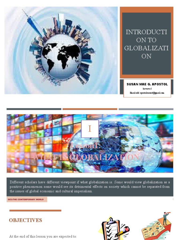 Introduction To Globalization | PDF | Globalization | Ecology