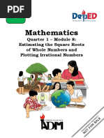 Q1 LE Mathematics 8 Lesson 1 Week 1 | PDF | Mode (Statistics) | Arithmetic Mean