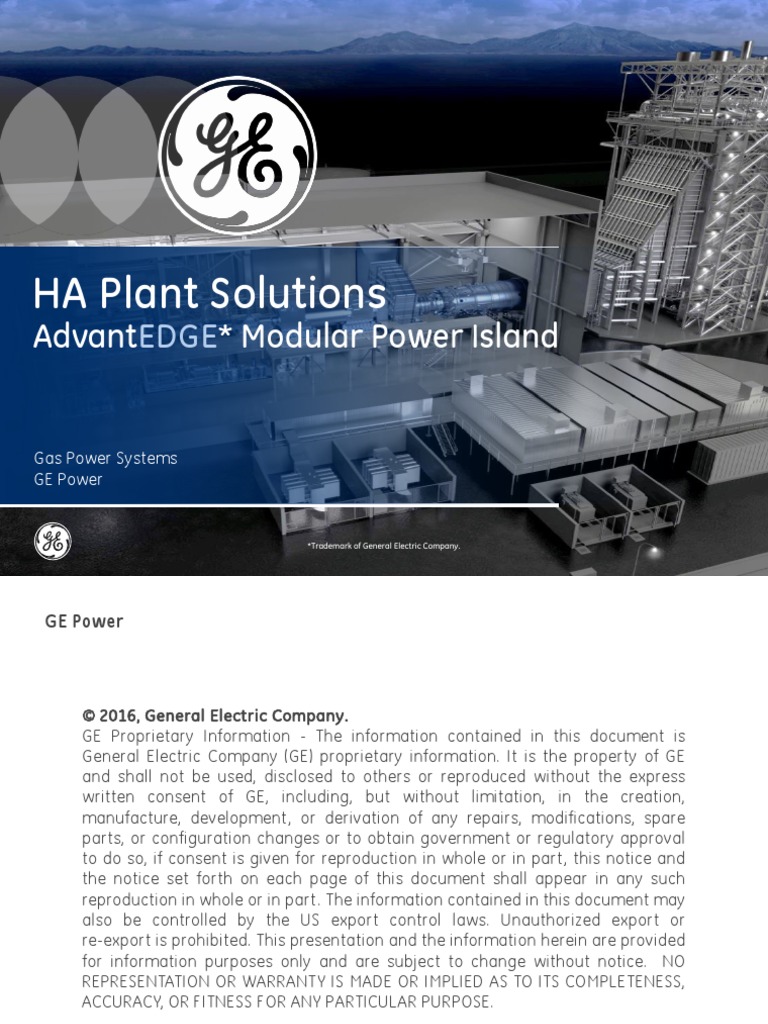 GE Plant Solutions - HA | PDF | General Electric | Energy Technology
