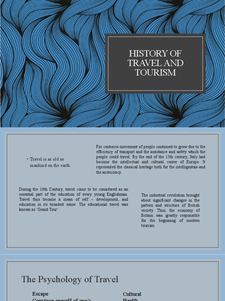 A Comprehensive History of Travel and Tourism: From Ancient Roots to ...