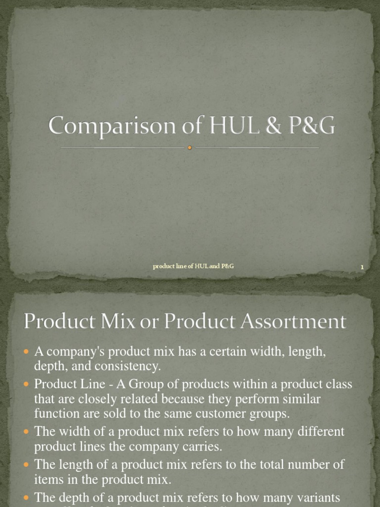 Product Line of HUL and P&G | PDF | Unilever | Industries