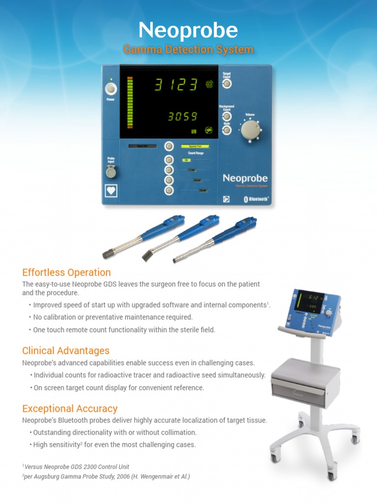 NA Neoprobe Brochure | PDF | Ionizing Radiation | Nuclear Physics