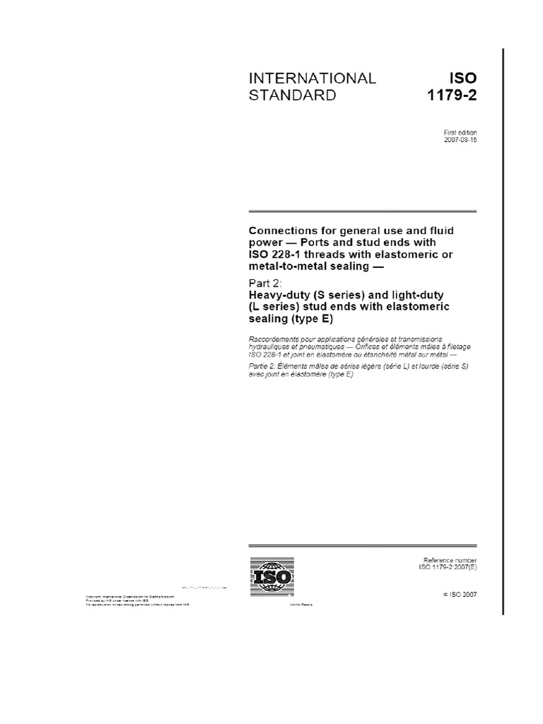Iso 1179-2-2007 (E) | PDF