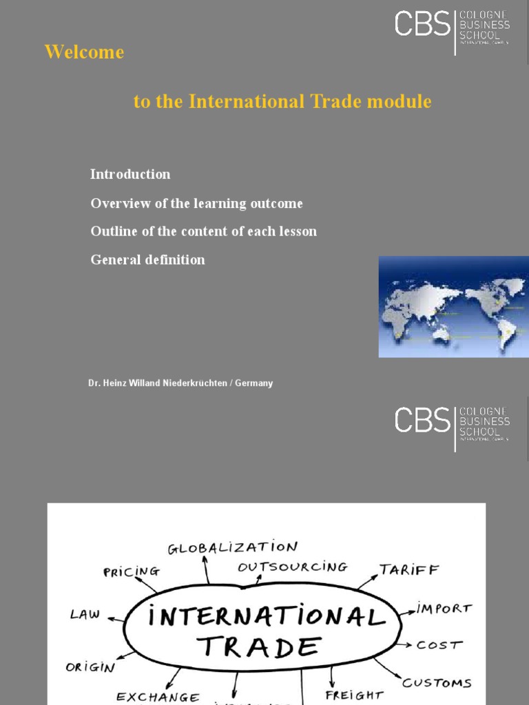 International Trade Course Guide | PDF | Business Cycle | Recession