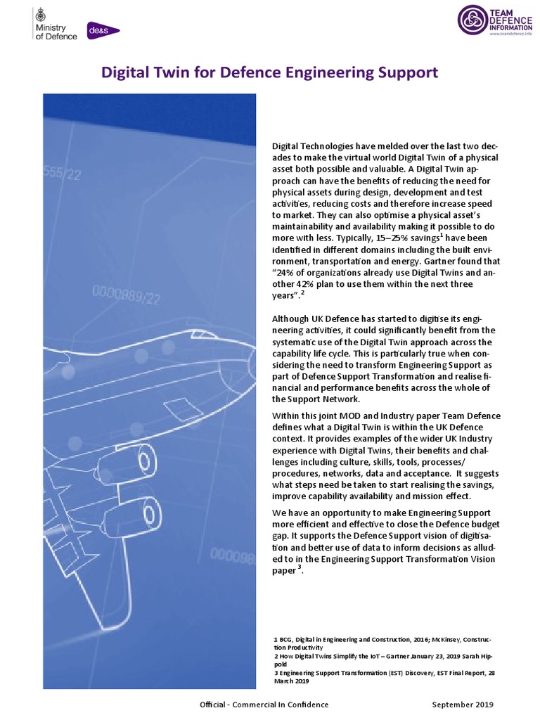Digital Twin Benefits for Defence Support | PDF | Building Information ...