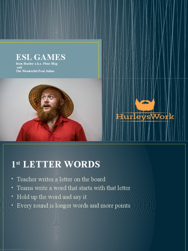 ESL Classroom Games Guide | PDF | Gambling