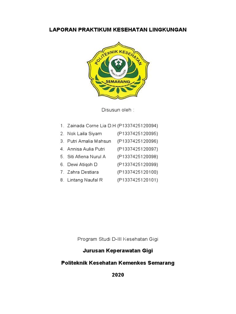 Laporan Praktikum Kesehatan Lingkungan | PDF