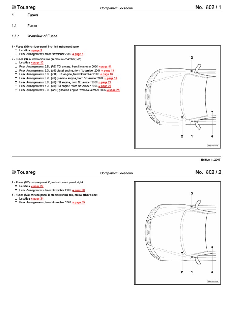 1 Fuses: 1.1 Fuses 1.1.1 Overview of Fuses | PDF | Turbocharger | Fuel ...