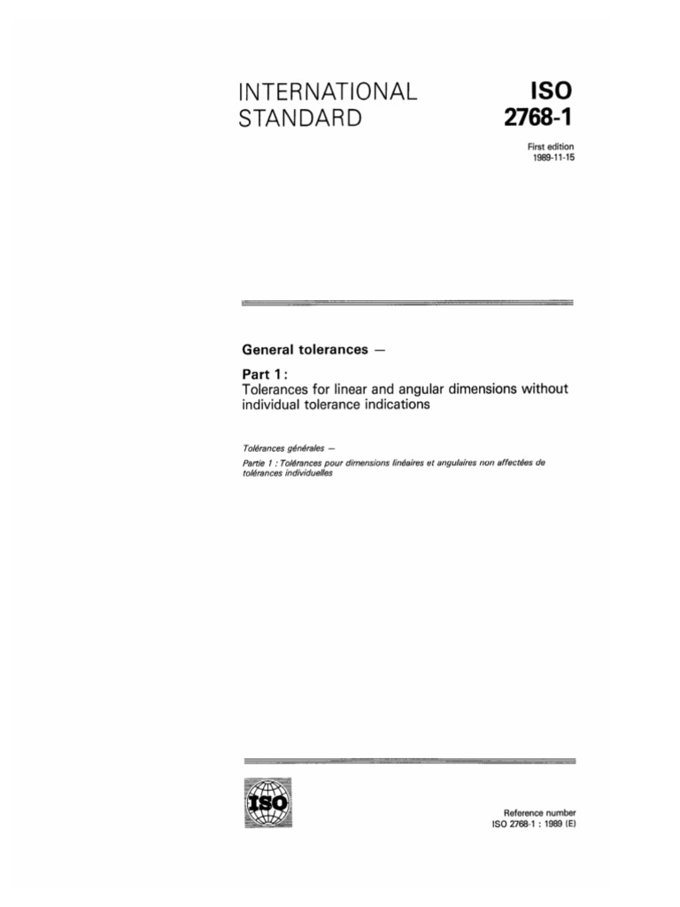 Iso 2768-1 | PDF