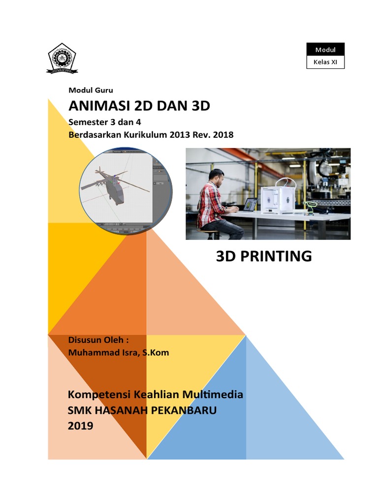 Modul Guru 3d Printing Animasi 2d Dan 3d | PDF