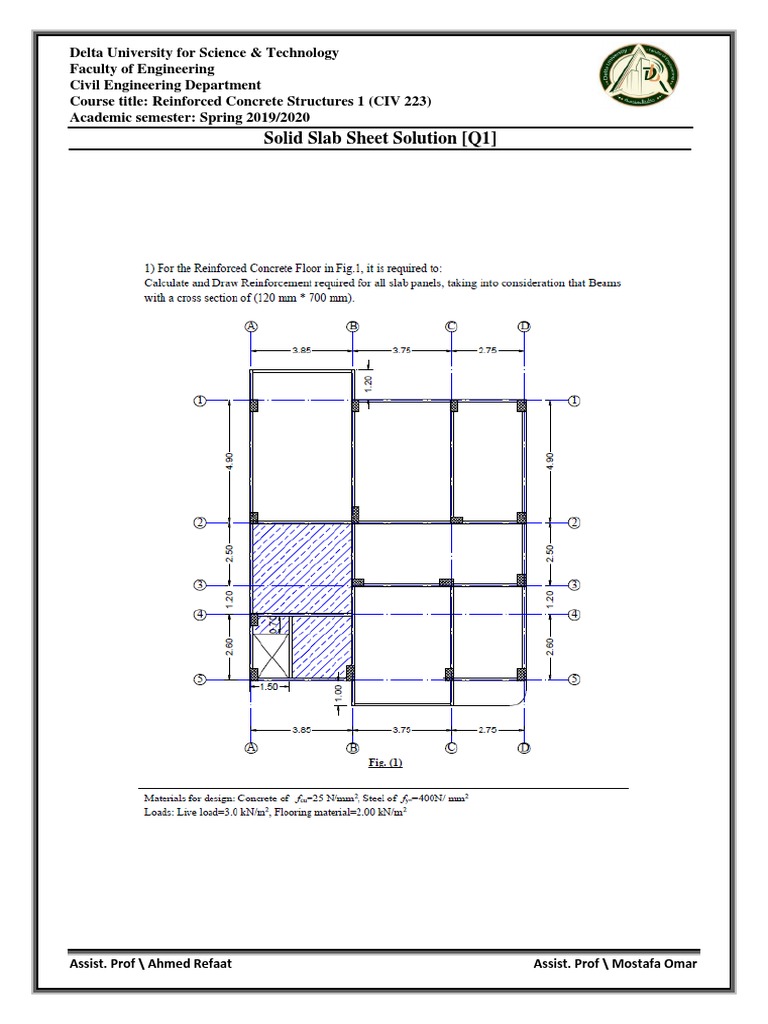 Two-Way Slab Design and Reinforcement | PDF | Engineering | Civil ...