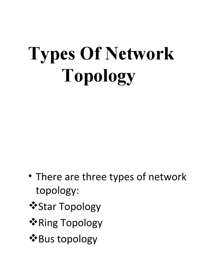 3.types of Network Topology | PDF