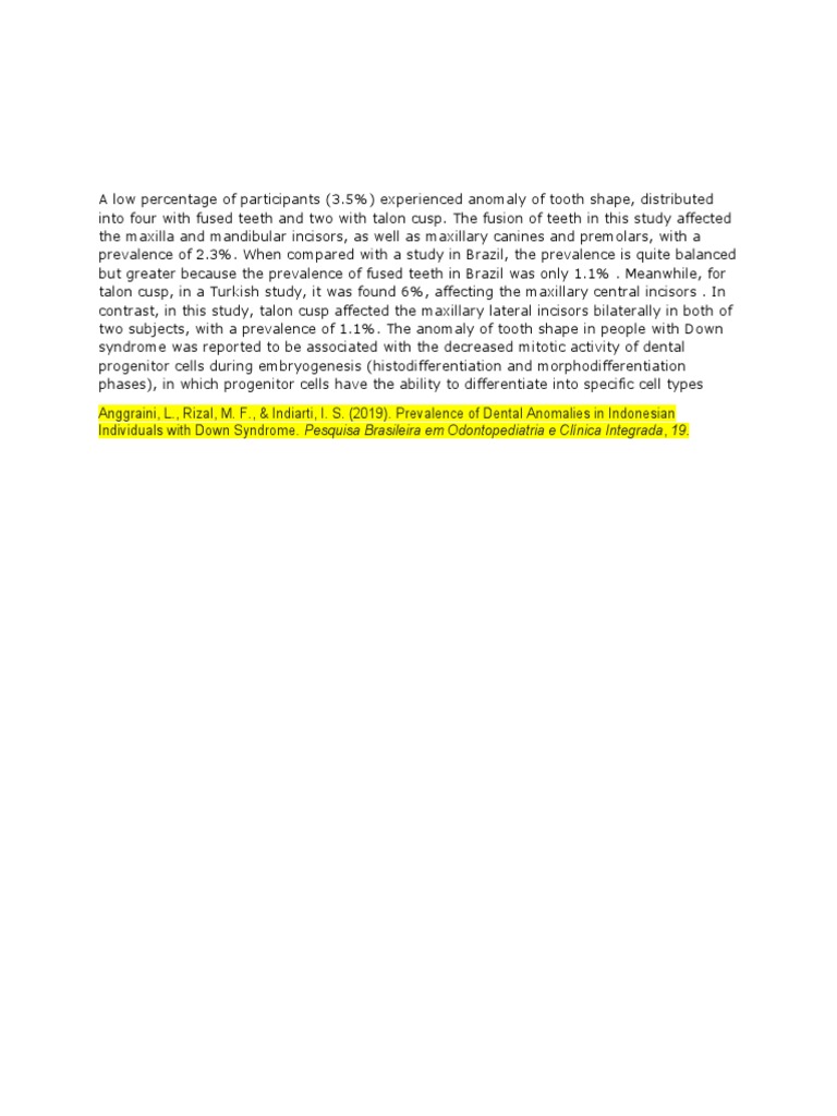 Talon Cusp | PDF | Science & Mathematics