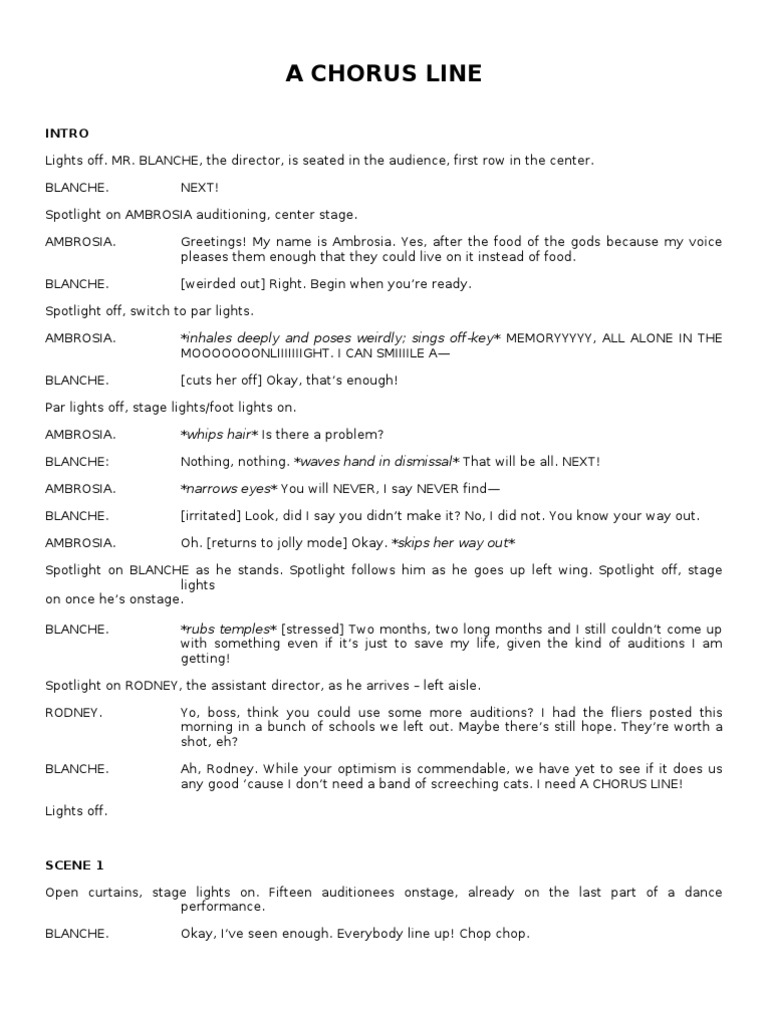 Playfest Script | PDF | Audition | Leisure