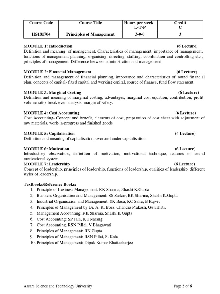 Principles of Management | PDF | Cost Accounting | Economies