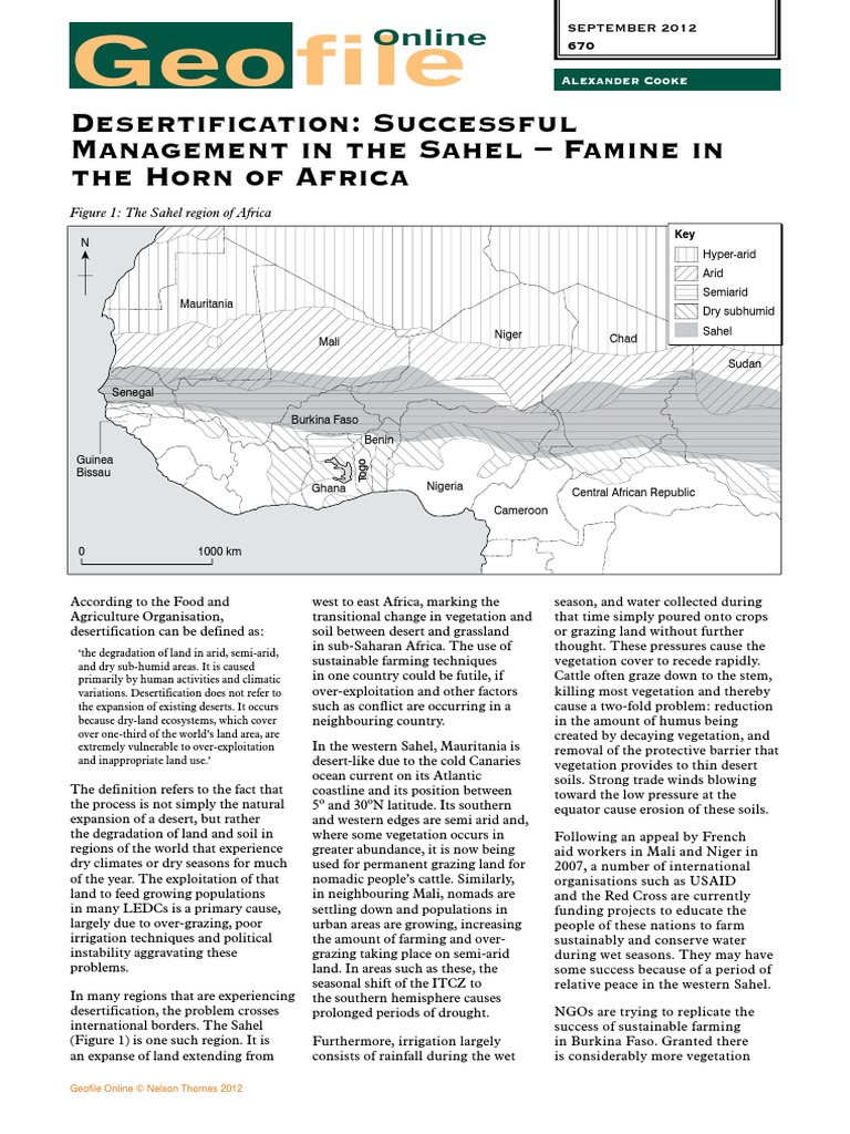 GF 670 Desertification Success in The Sahel | PDF | Drought | Famine