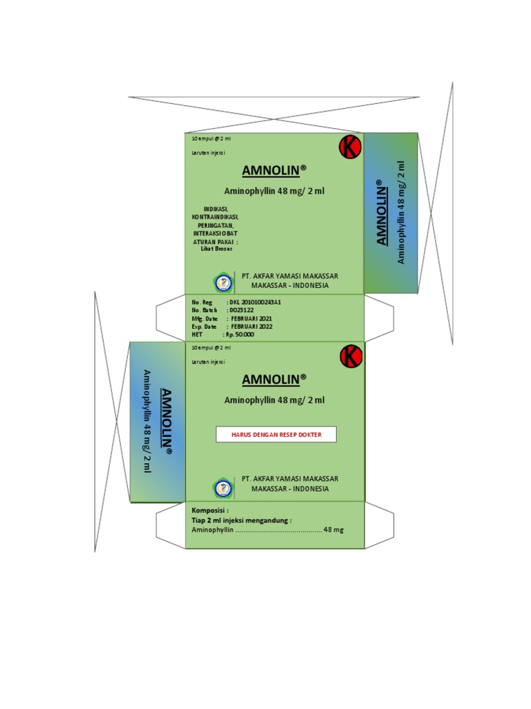 KEMASAN, ETIKET DAN BROSUR AMPUL-WPS Office | PDF