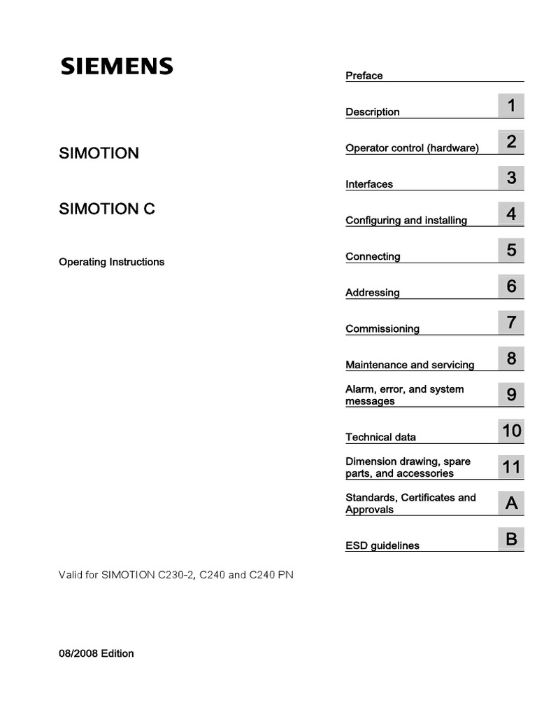 SIMOTION C手册 | PDF | Input/Output | Programmable Logic Controller