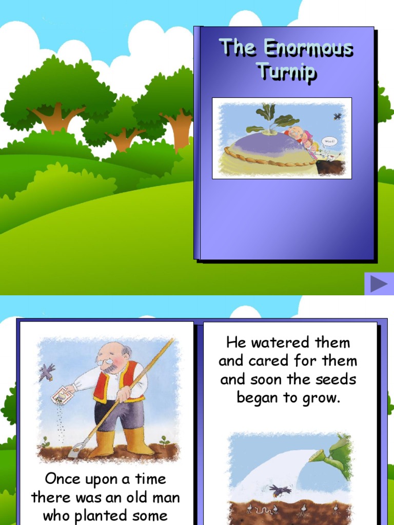 The Enormous Turnip Storybook | PDF | Turnip | Edible Plants