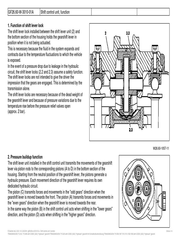 Shift Control Unit, Function HPS ACTROS | PDF | Valve | Machines