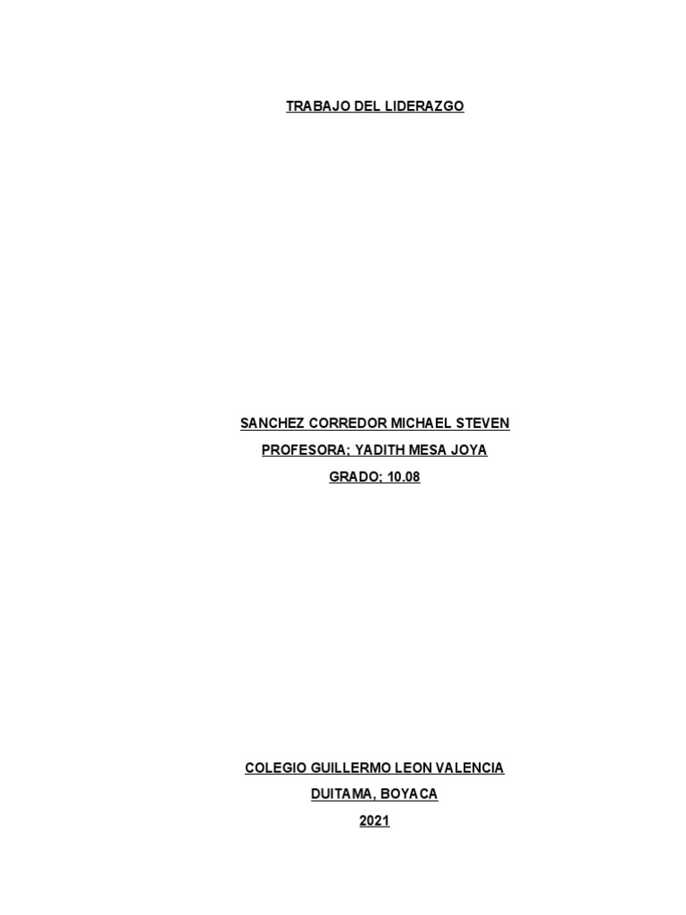 El Liderazgo Pdf Liderazgo Democracia