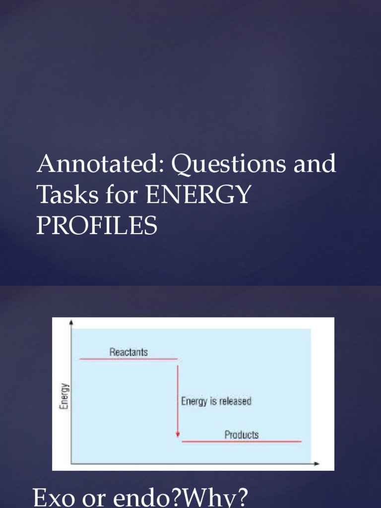 Energy Profiles & Bond Calculations | PDF | Chemical Reactions | Catalysis