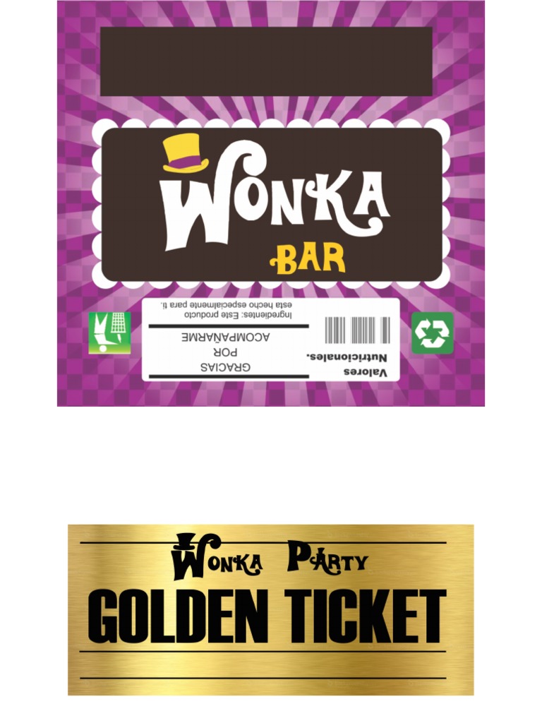 Kit Imprimible Wonka | PDF