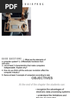 Information Technology REVIEWER | PDF | Input/Output | Operating System